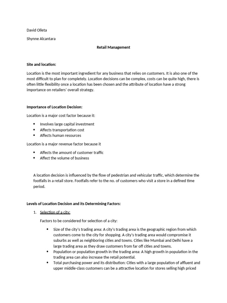 Retail Management | PDF