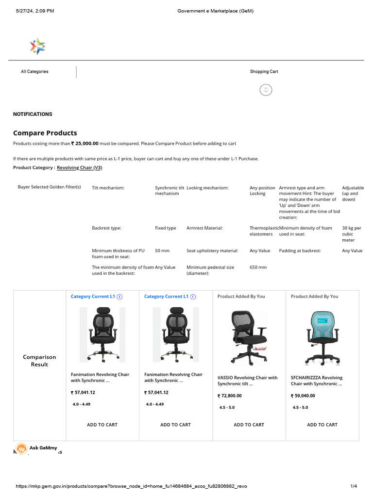 Revolving Chair | PDF