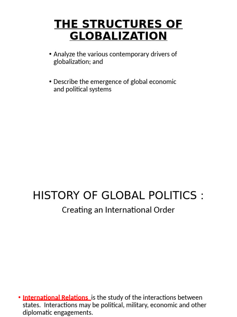 2history of Global Politics | PDF