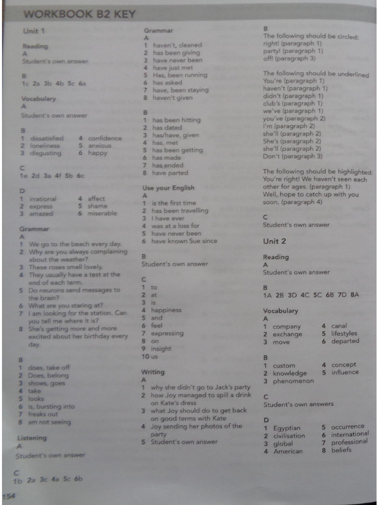 close-up-b2-workbook-key | PDF
