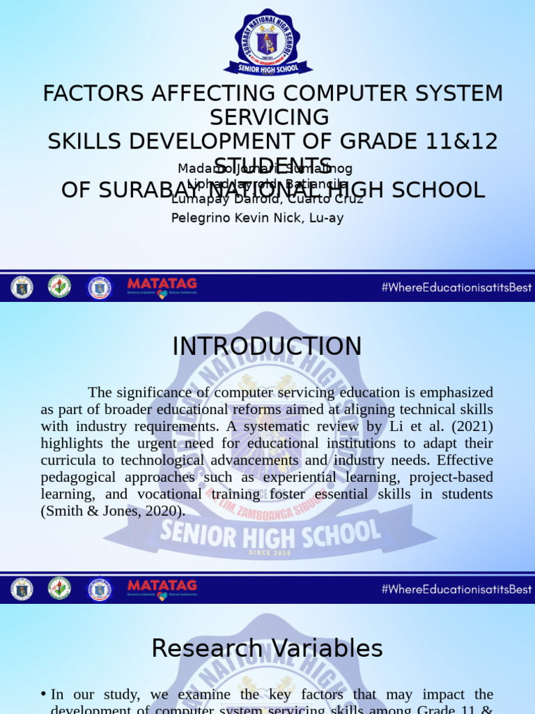 Surabay NHS SHS Title Defense Template | PDF