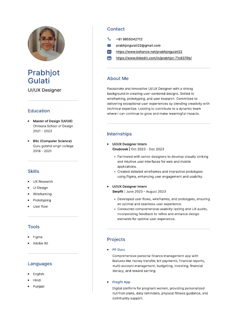 Prabhjot Gulati - Resume | PDF