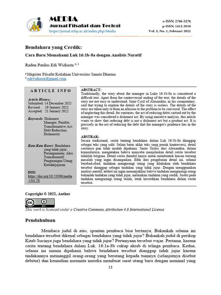 Bendahara Yang Cerdik | PDF