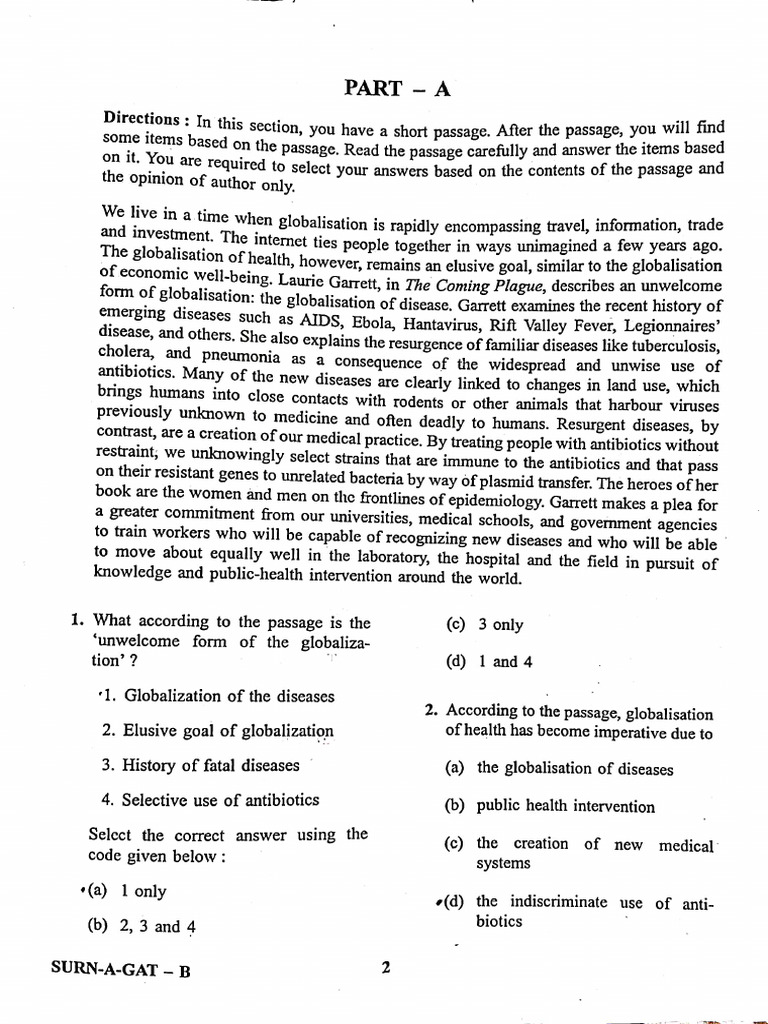Nda 2 2024 (Gat Set-B) | PDF
