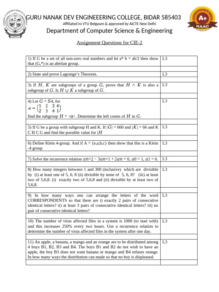 Question Bank 2 | PDF