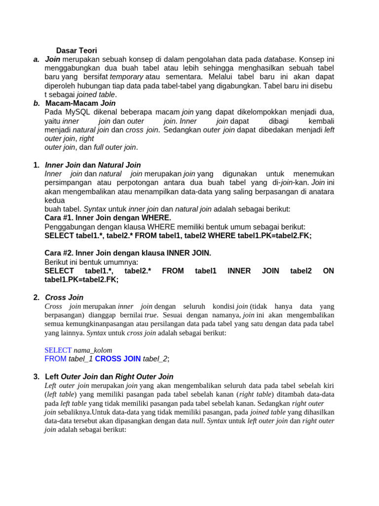 KD 3.10 Basis Data | PDF | Sql | Teaching Methods & Materials