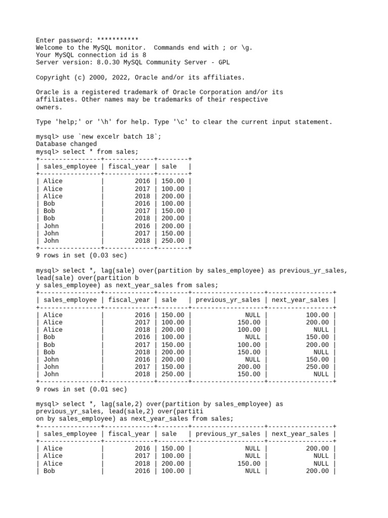 7 9 1st July 2024 Session 11 | PDF | My Sql | Oracle Database