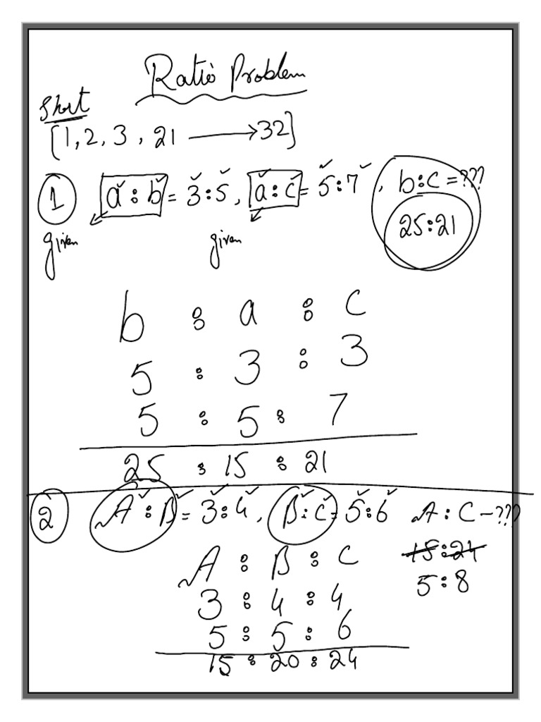 General Ability Ratio Problems | PDF