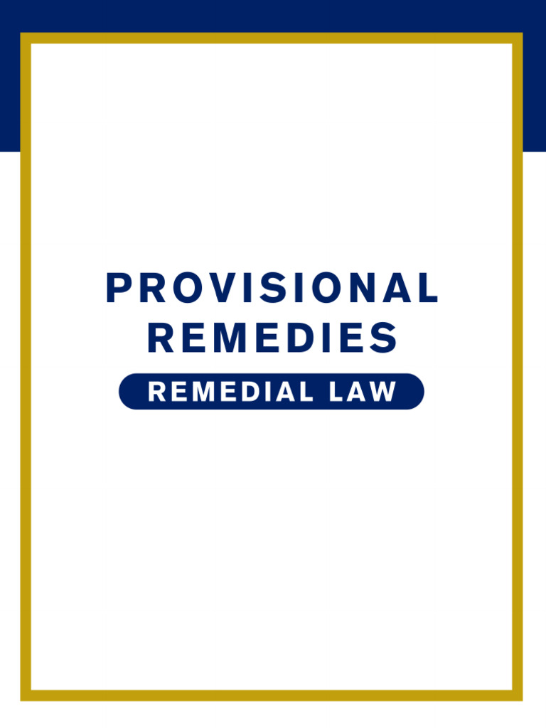 Provisonal Remedy | PDF | Summons | Judgment (Law)