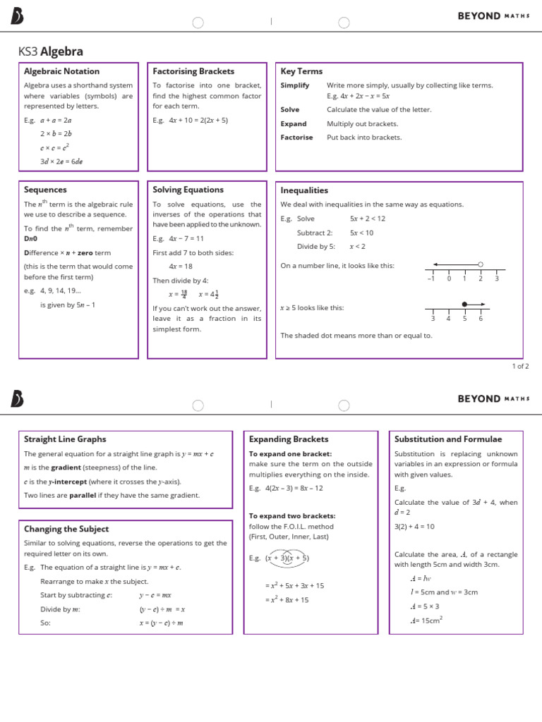 Algebra | PDF