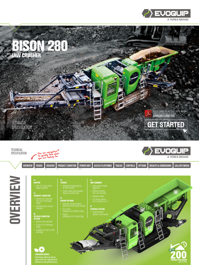 Bison 280 Interactive Technical Specification | PDF