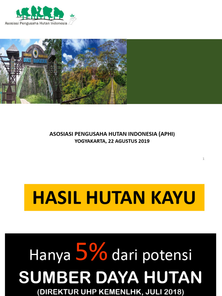 Presentasi-APHI-Fahutan-UGM_Multiusaha_22-Agustus-2019-Final | PDF