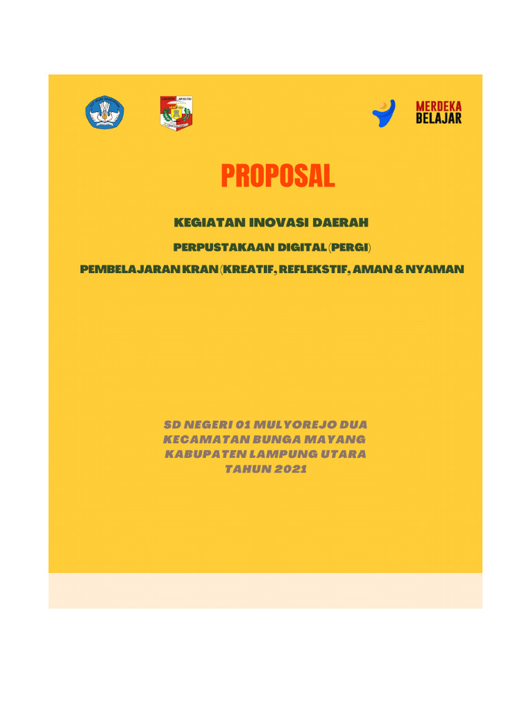 Contoh Proposal Korwil Bunga Mayang | PDF