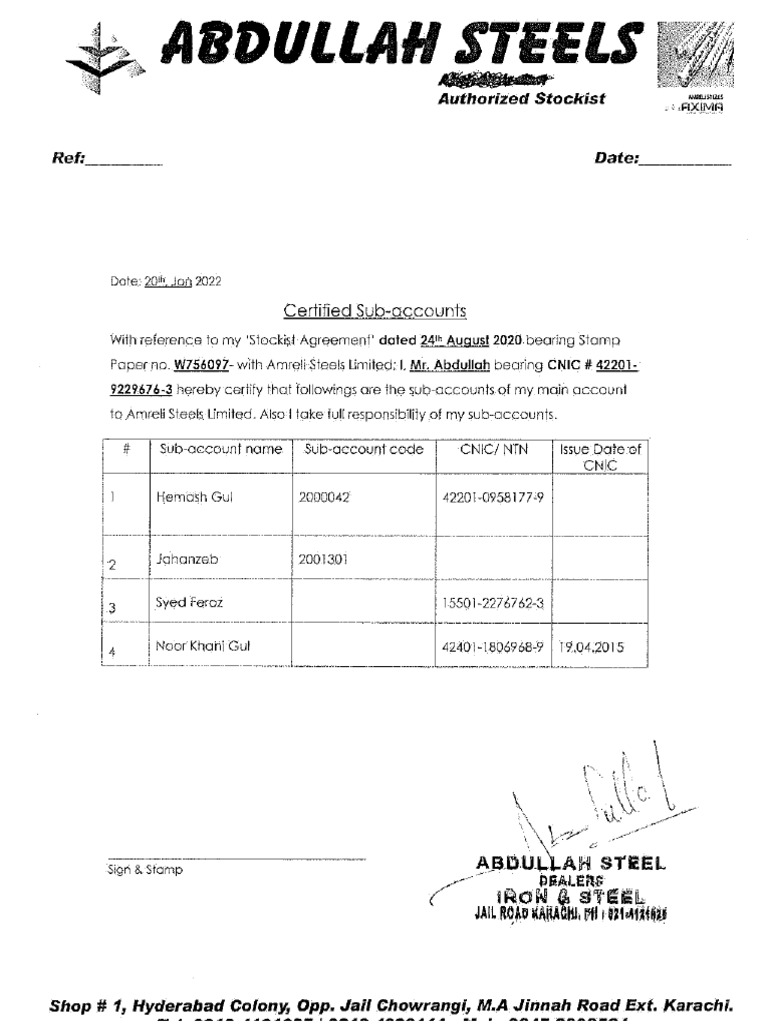 Himesh Gul Sub Account Request | PDF