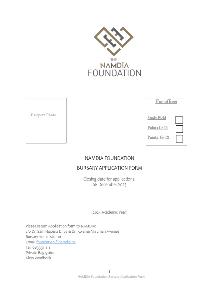 Bursary Scheme Application Form AY2024 BC EXTENDED FINAL | PDF ...