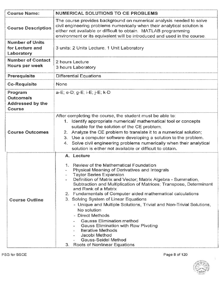 Toaz - Info Numerical Solutions To Ce Problems PR | PDF