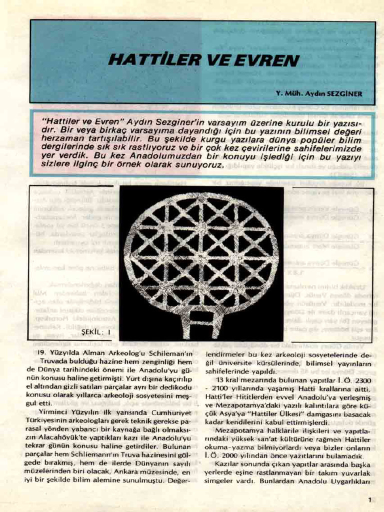 Hattiler Evren | PDF