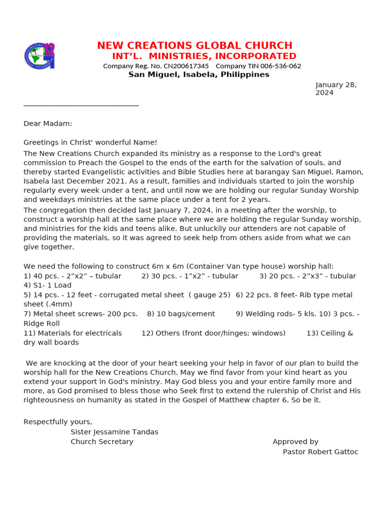 New Creations Global Church 2 | PDF | Religious Belief And Doctrine ...