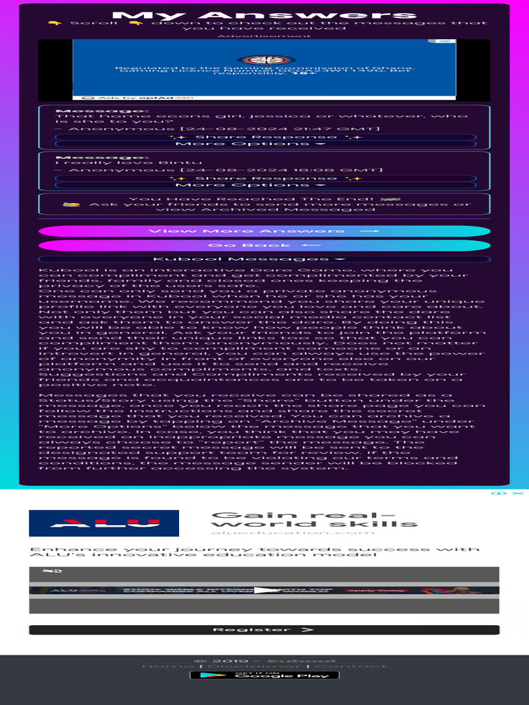 My Messages - Kubool 2 | PDF