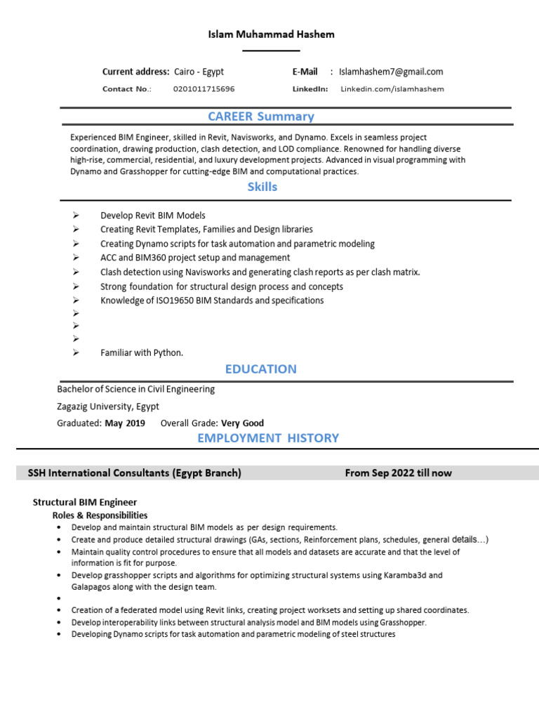 Islam Hashem CV | PDF