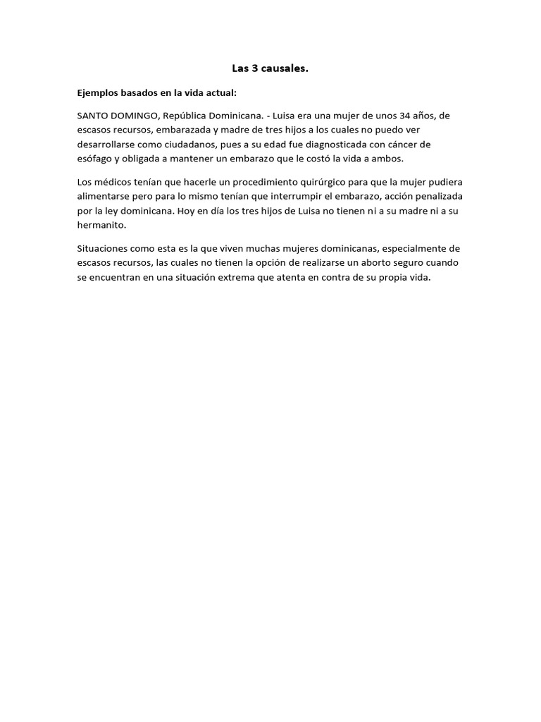 Las 3 Causales... | PDF