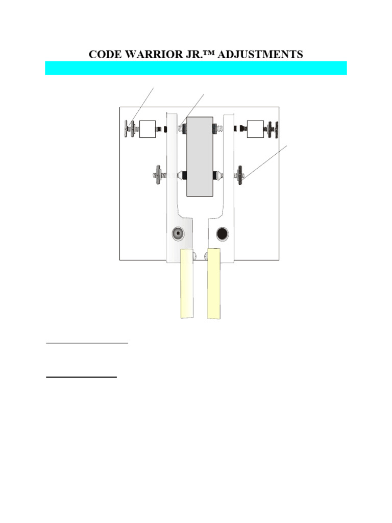 Code Warrior Junior Adjustments | PDF