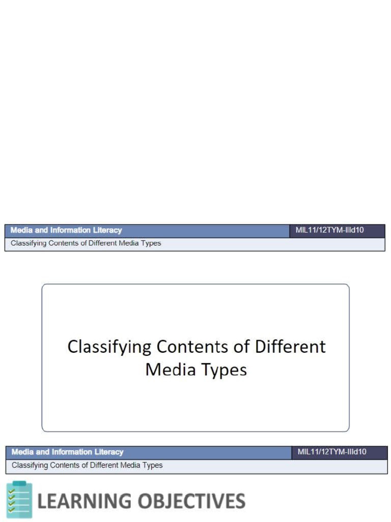 Classifying Contents of Different Media Types | PDF