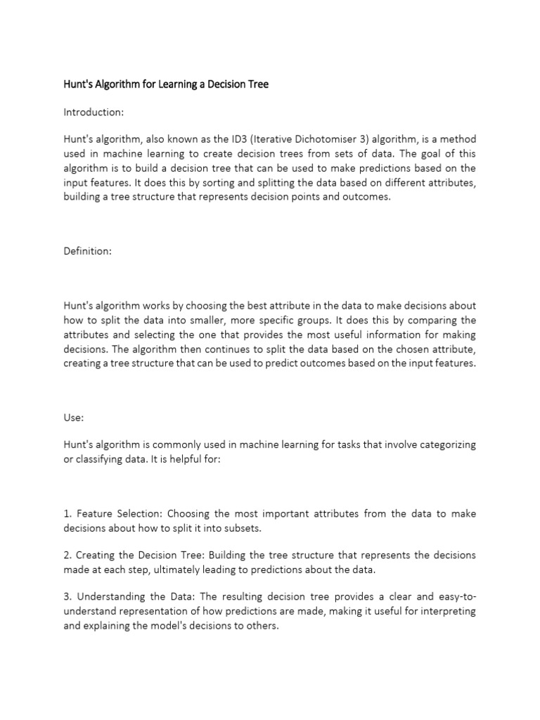 Lec 10 DT_Hunt Algorithm | PDF