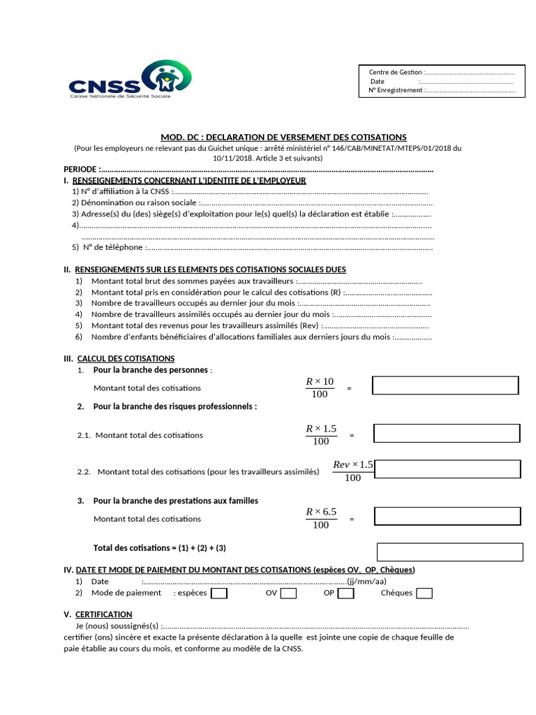 CNSS | PDF