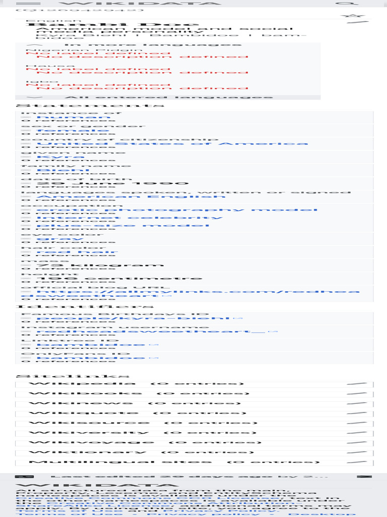 Bambi Doe - Wikidata | PDF