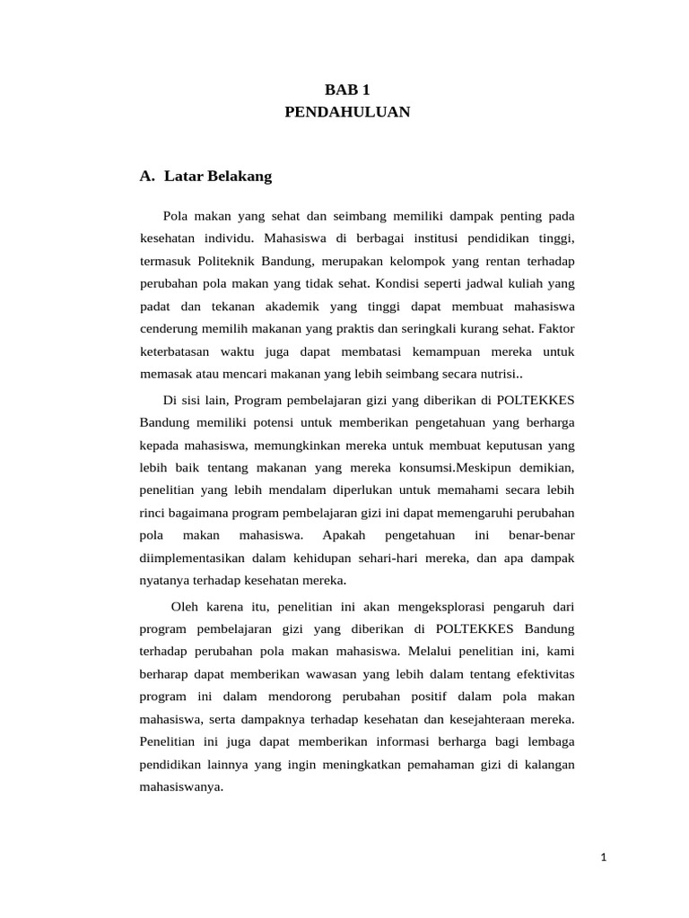 Bab 1 Pendahuluan | PDF