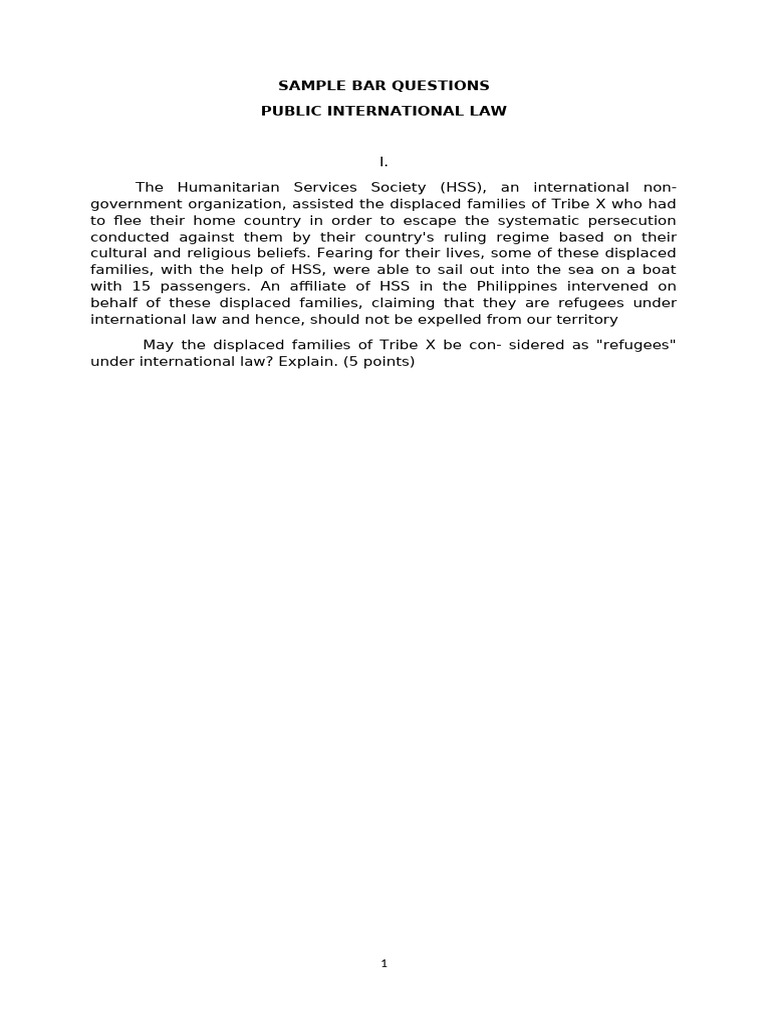 Sample Bar Questions-Pil | PDF