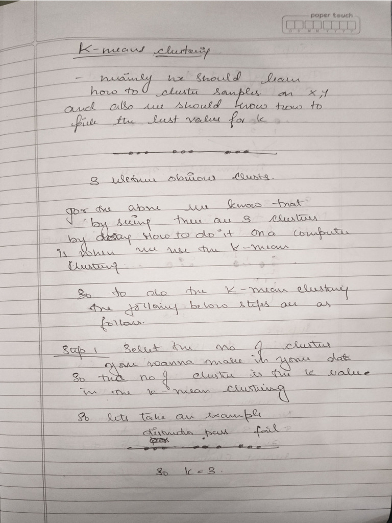K Mean Clustering | PDF