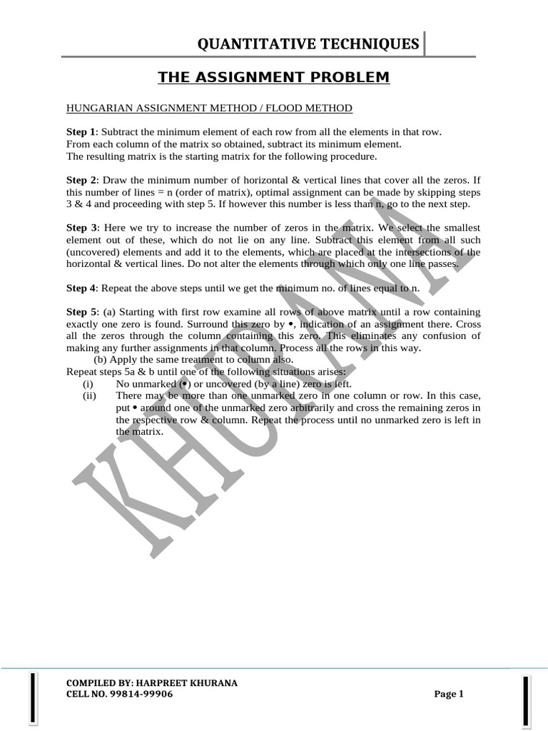 Assignment (IMS) | PDF