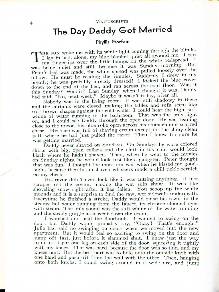 The Day Daddy Got Married | PDF