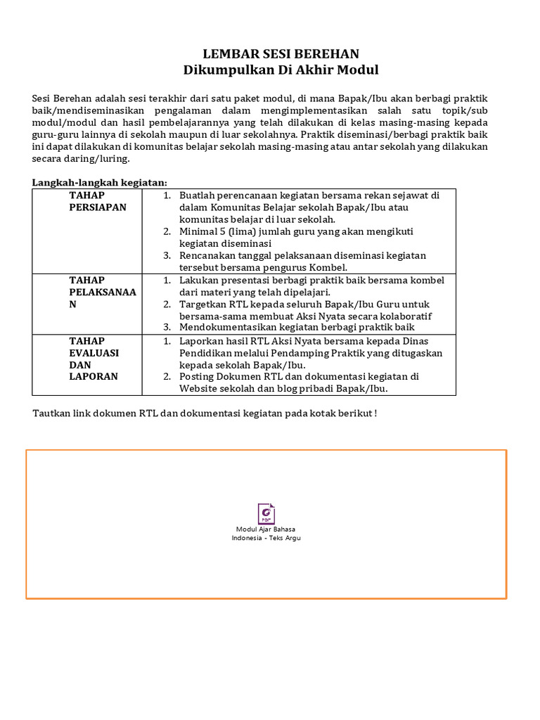 LEMBAR KERJA SESI BEREHAN - 1 - Deri Herdiasnyah 1 | PDF