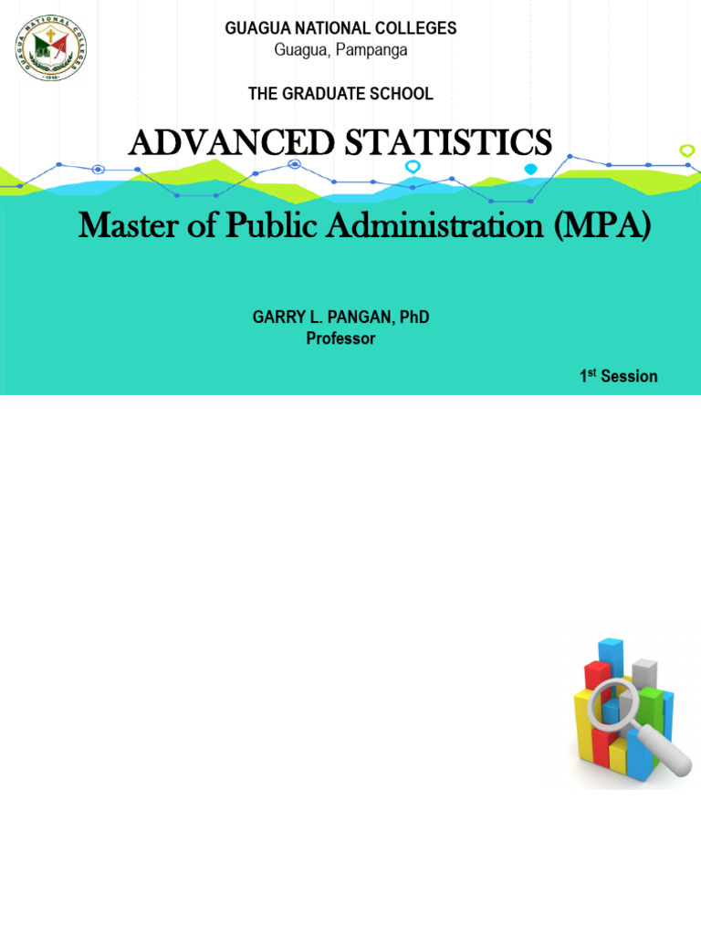 MPA Advanced Stat - Intro | PDF