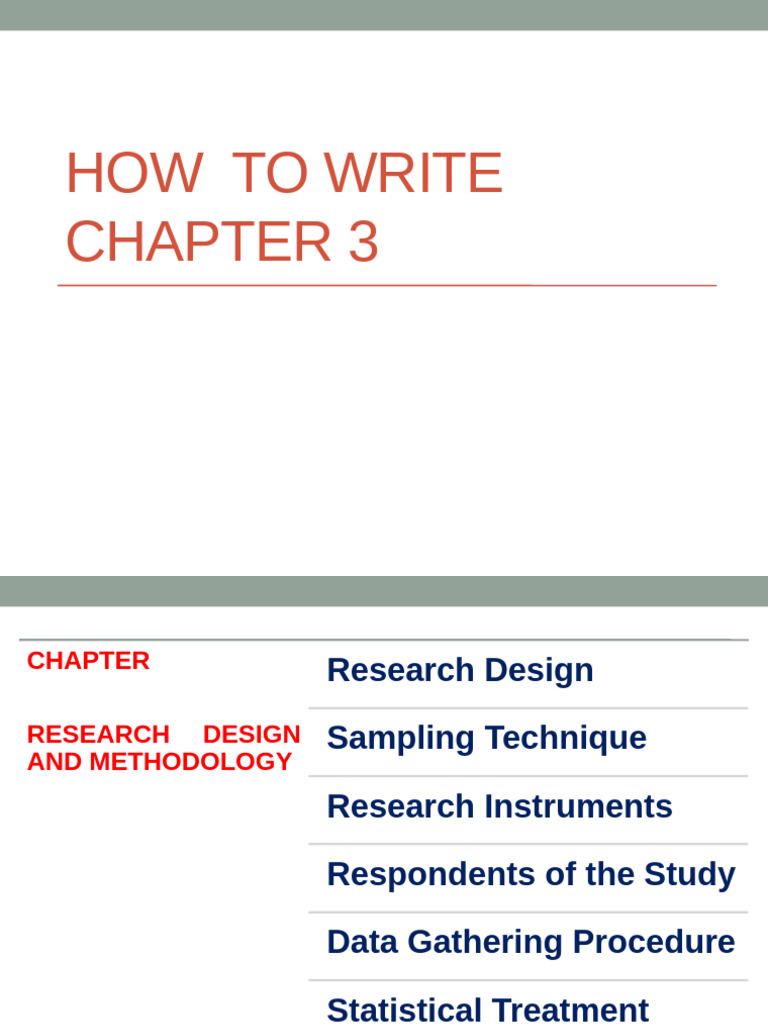 Research Chapter 3 Lessons | PDF