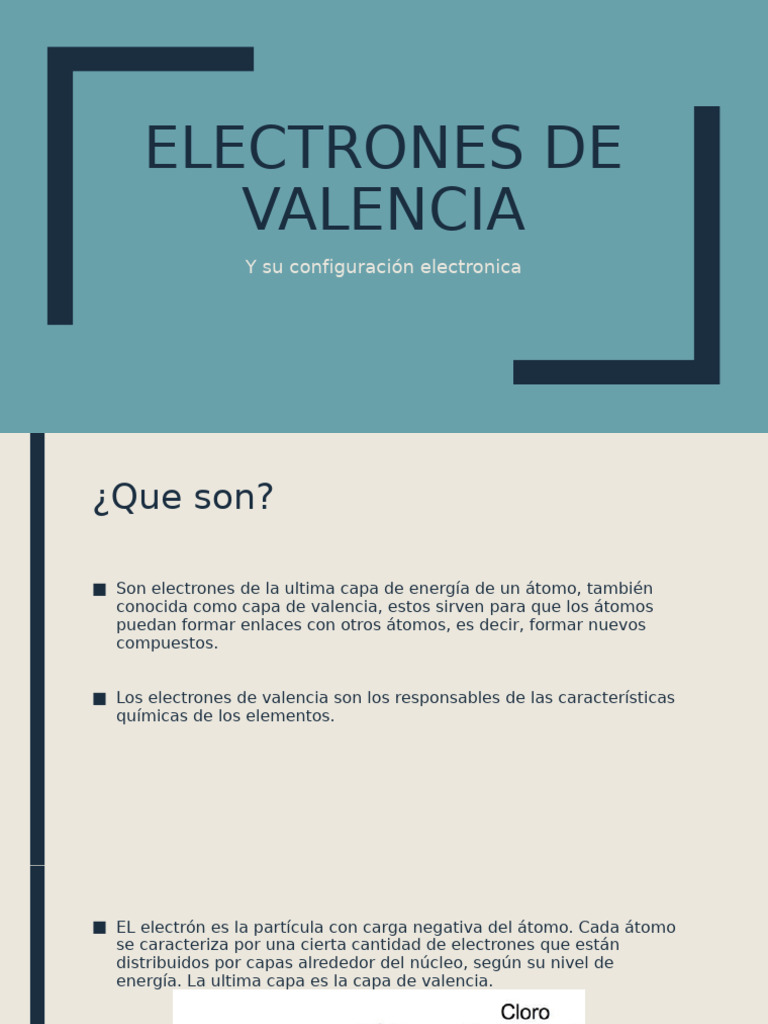Electrones de valencia | PDF