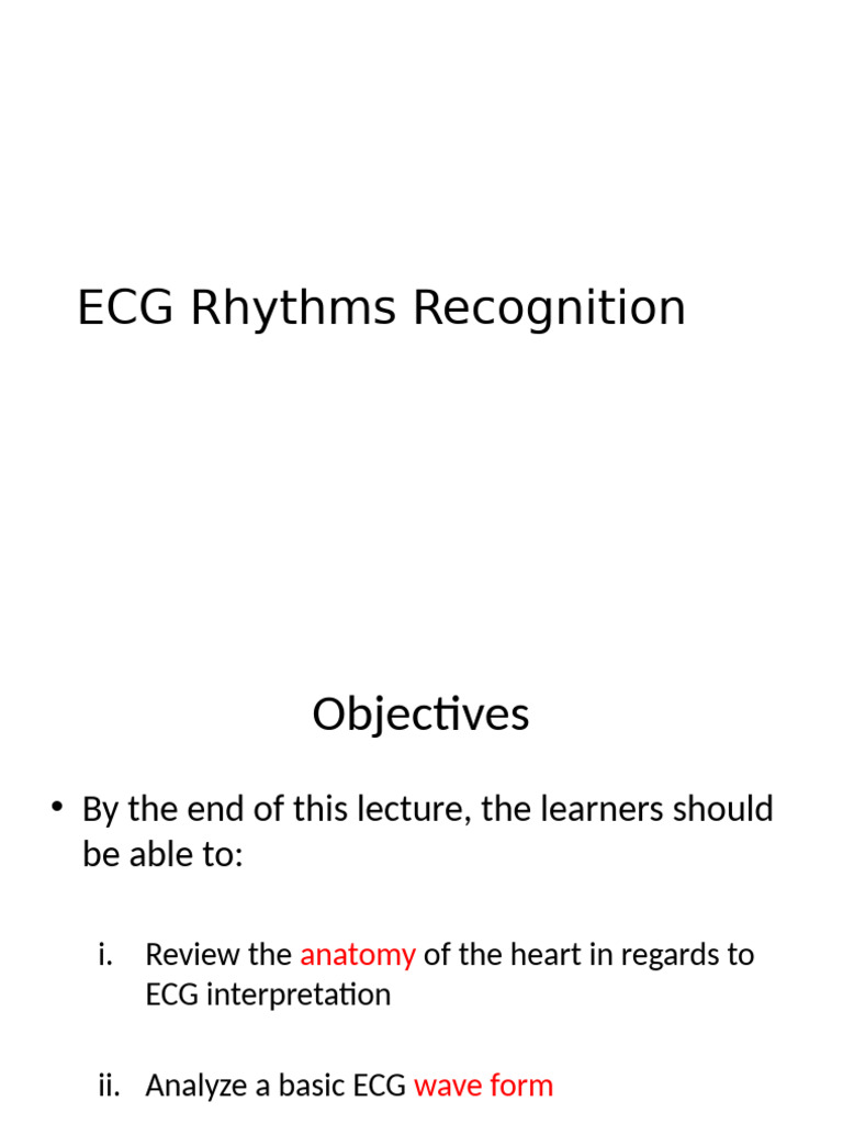 ECG Rythm Recognition | PDF