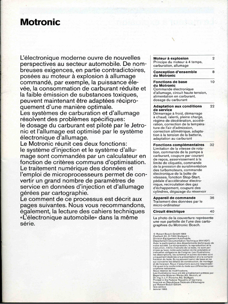 Motronic Page 01 | PDF