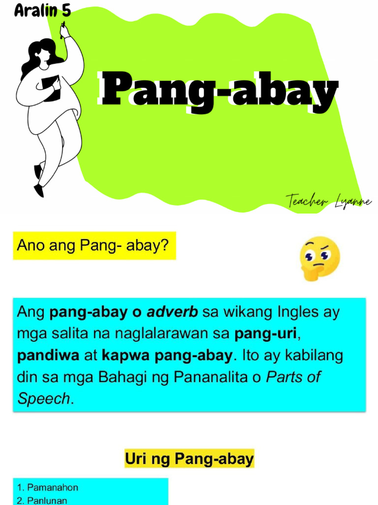 Uri NG Pang Abay | PDF