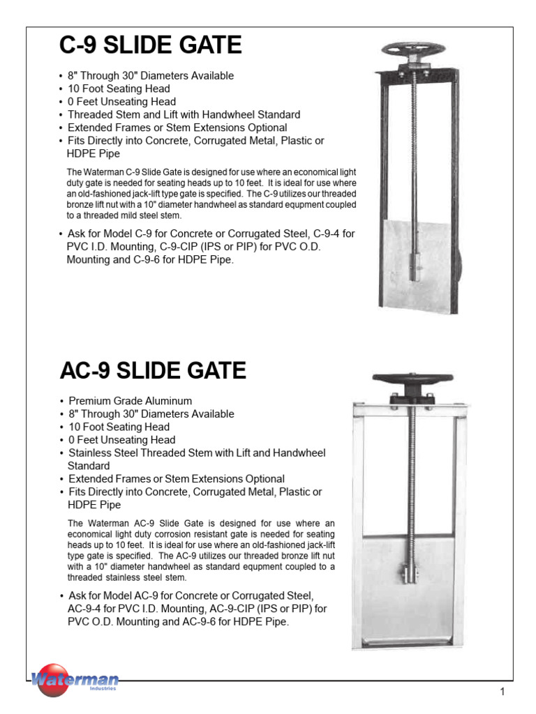 C-9 Slide Gate | PDF