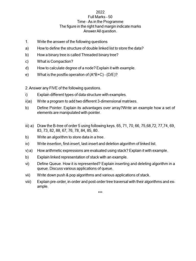 DATA STRUCTURE | PDF DATA STRUCTURE | PDF