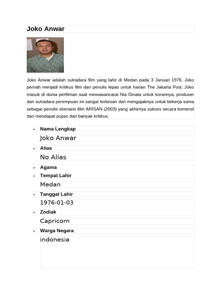Joko Anwar | PDF