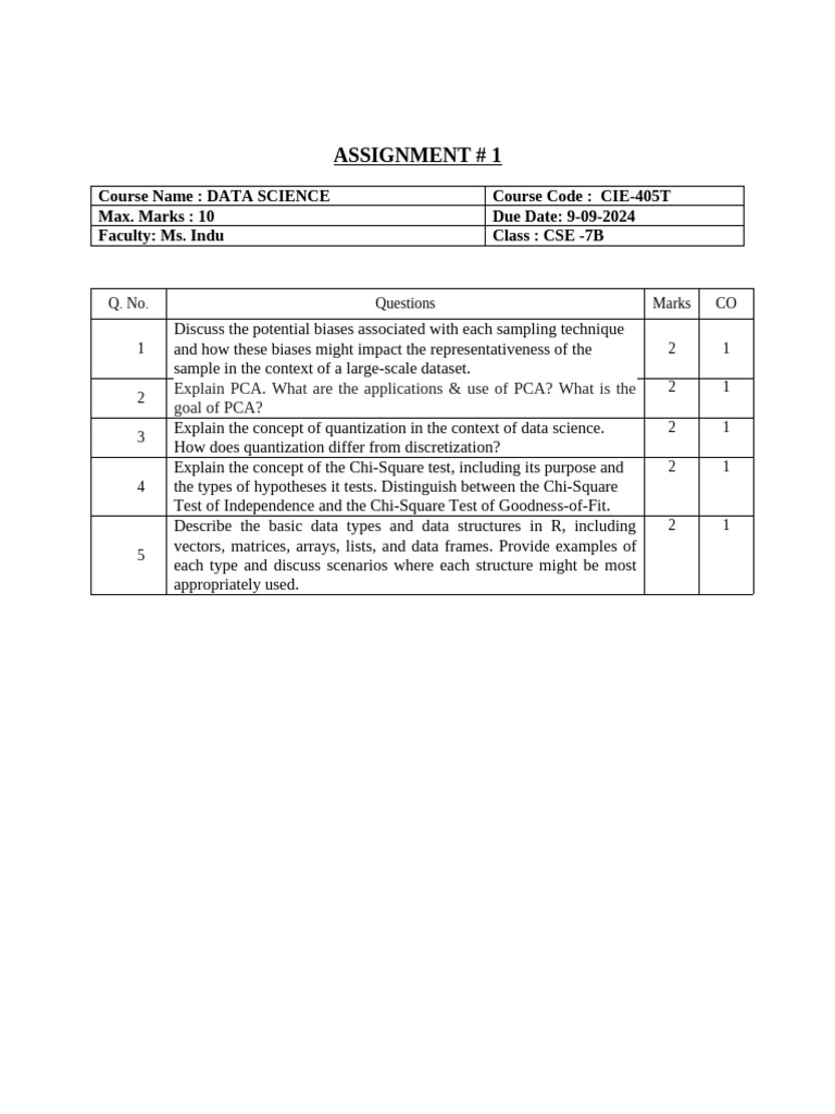 Assignment-1 of Data Science | PDF