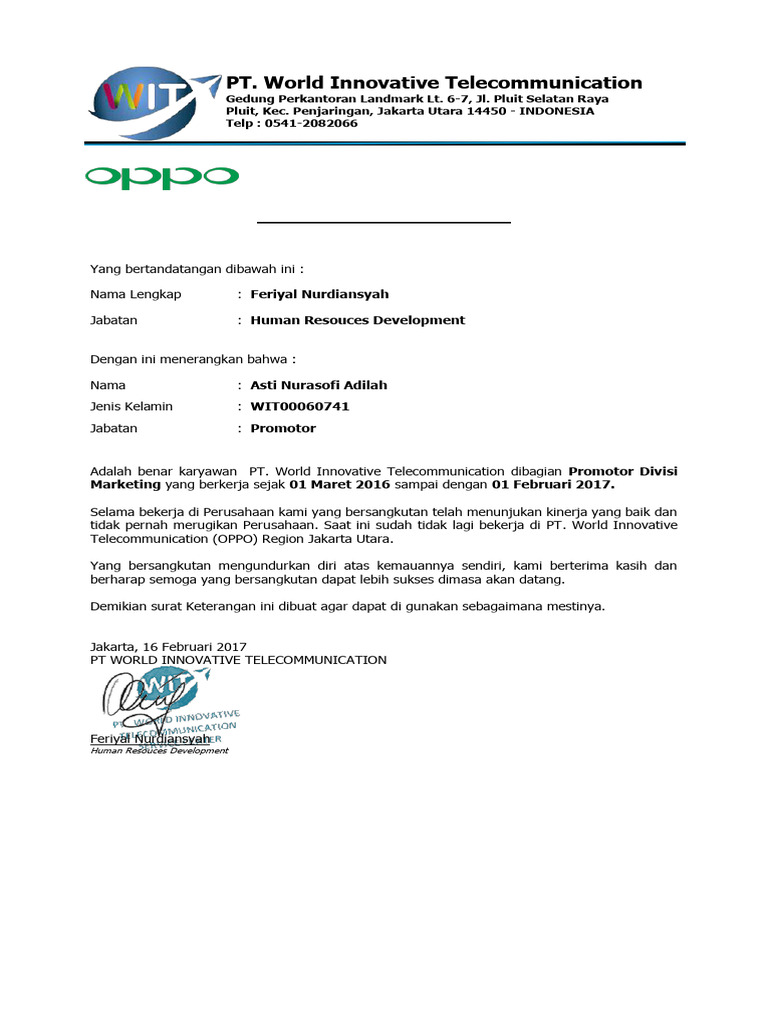 Pt. World Innovative Telecommunication | PDF