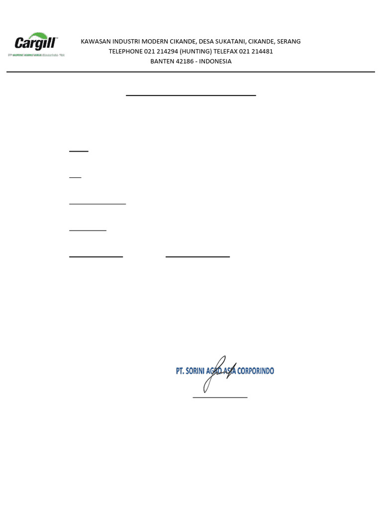 Pt. Sorini Agro Asia Corporindo | PDF