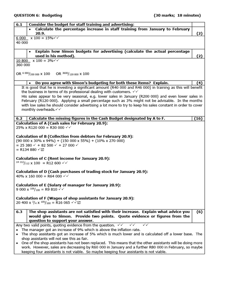 Paper 2 Question 6 | PDF | Economies | Finance & Money Management