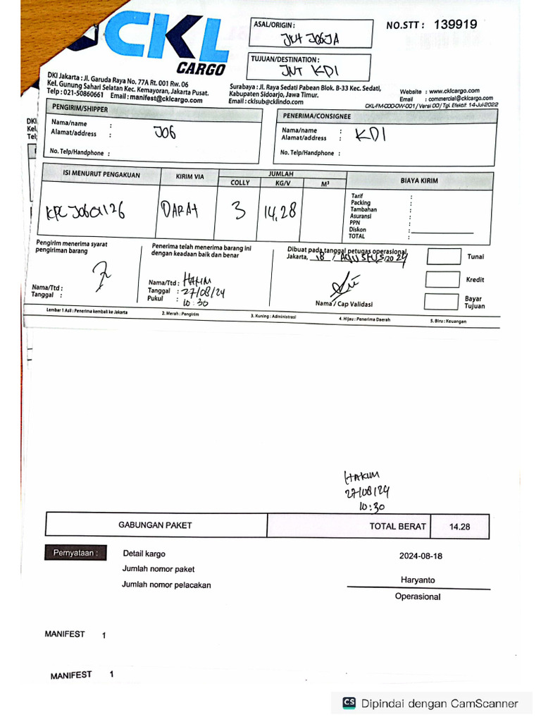18 Agu Kdi 139919 | PDF